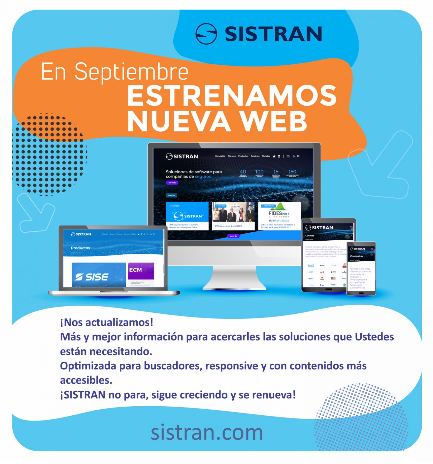 En septiembre, sistran.com
